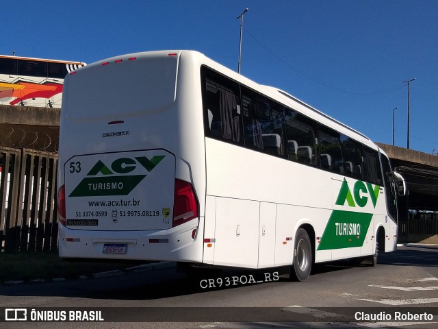ACV Turismo 53 em Porto Alegre por Claudio Roberto - ID:10813699 - Ônibus Brasil