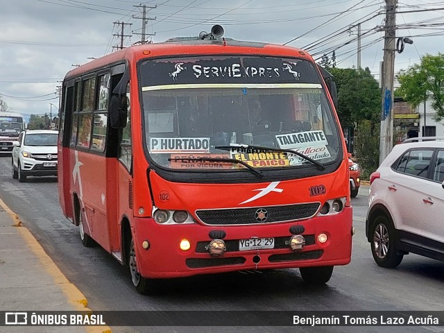 Nueva Servi Express 102 em Padre Hurtado por Benjamín Tomás Lazo Acuña ...