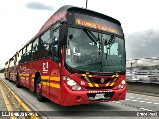 Transmilenio B214 em Bogotá por Bruce Páez - ID:11051618 - Ônibus Brasil