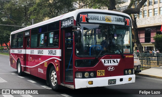 ETUSA 167 em Jesús María por Felipe Lazo - ID:11160244 - Ônibus Brasil