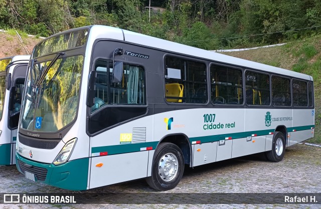 Cidade Real 1007 em Petrópolis por Rafael H. - ID:11311620 - Ônibus Brasil