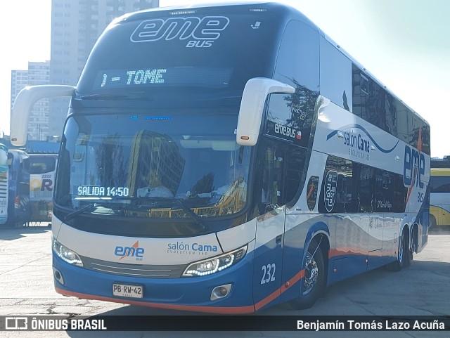 Pullman Eme Bus 232 em Estación Central por Benjamín Tomás Lazo Acuña - ID:11360913 - Ônibus Brasil